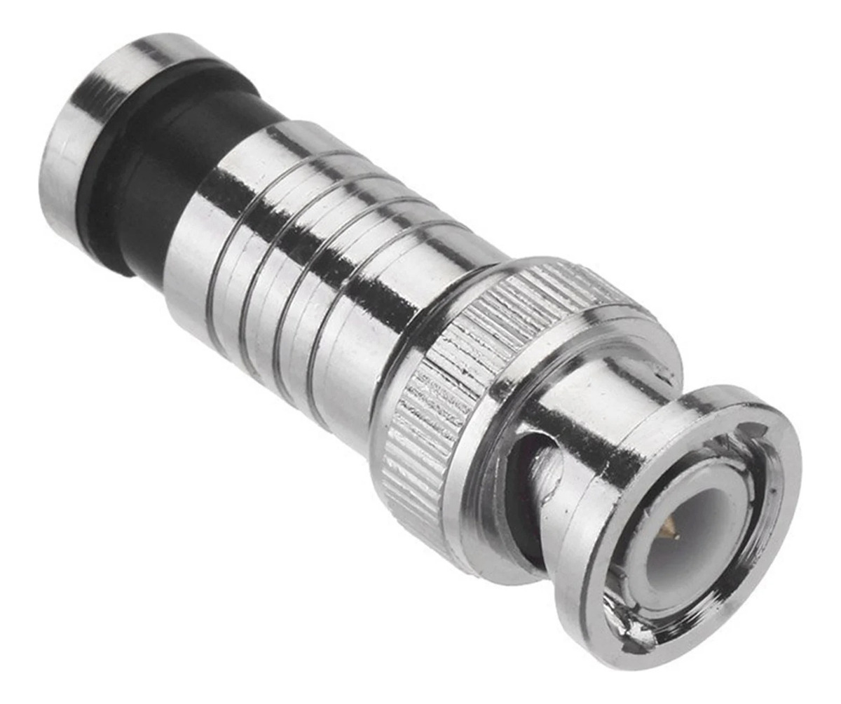 Conectores Bnc Macho Compresión Crimpeable Coaxial Rg6 Cctv | Iridium Power